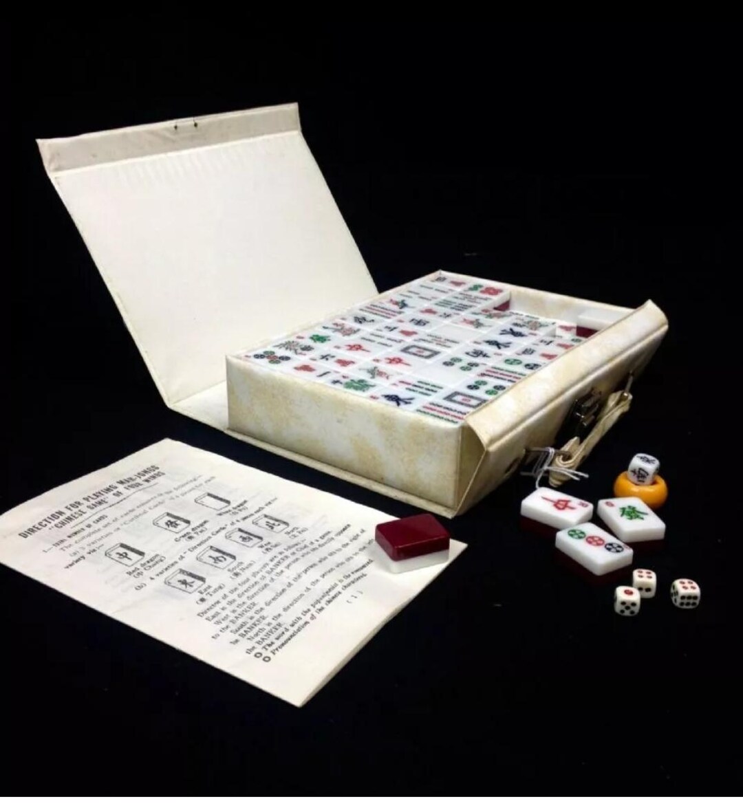 Mahjong Set in Original Carry Case / Late 20th Century / Chinese Game ...