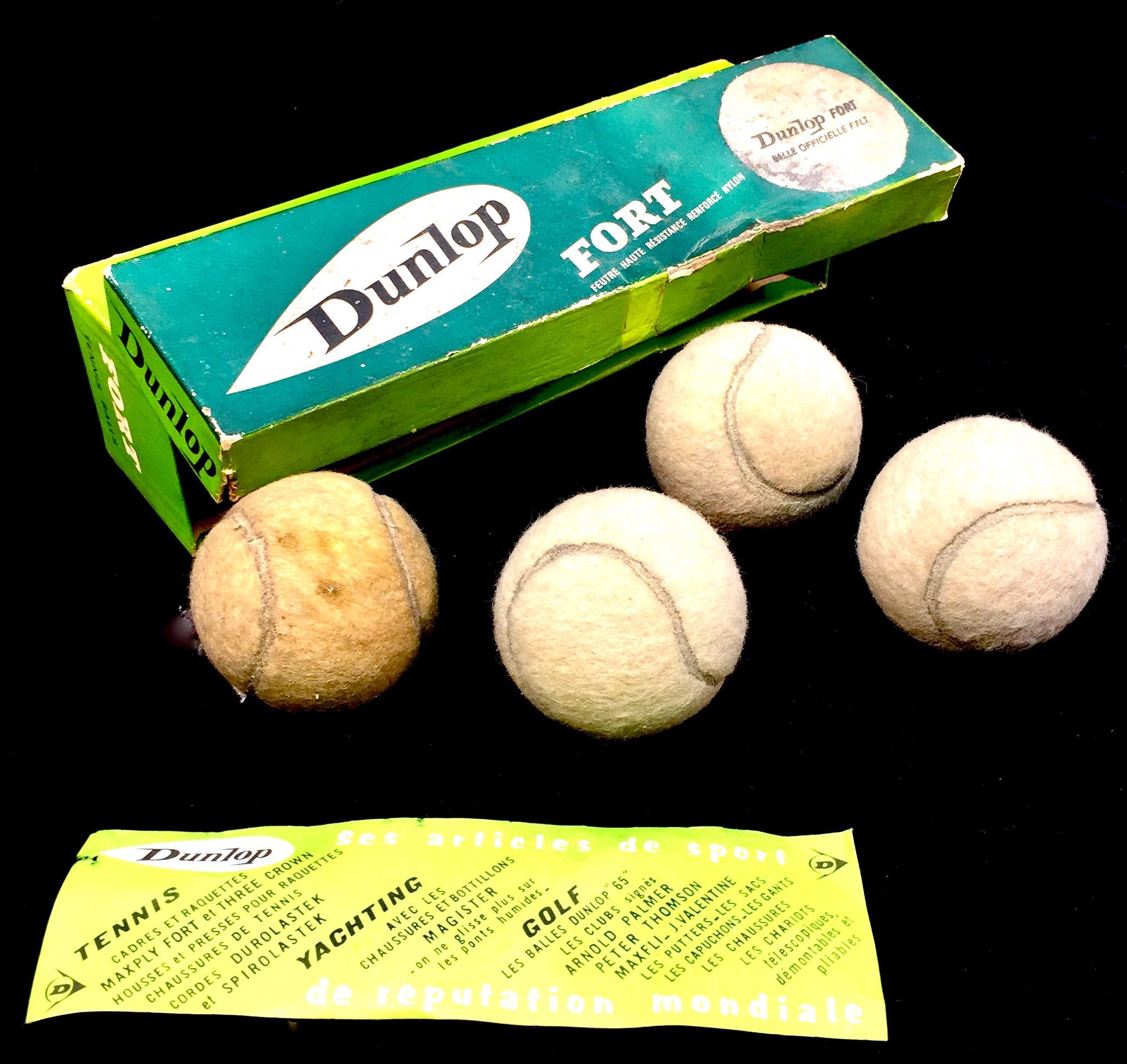Sporting Memorabilia - Boxed Set of Dunlop Fort Tennis Balls / Vintage ...