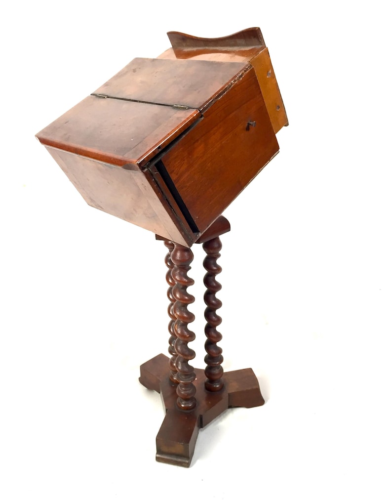 Antique Victorian 19th Century Tabletop Cosmorama Pattern Stereoscope C ...