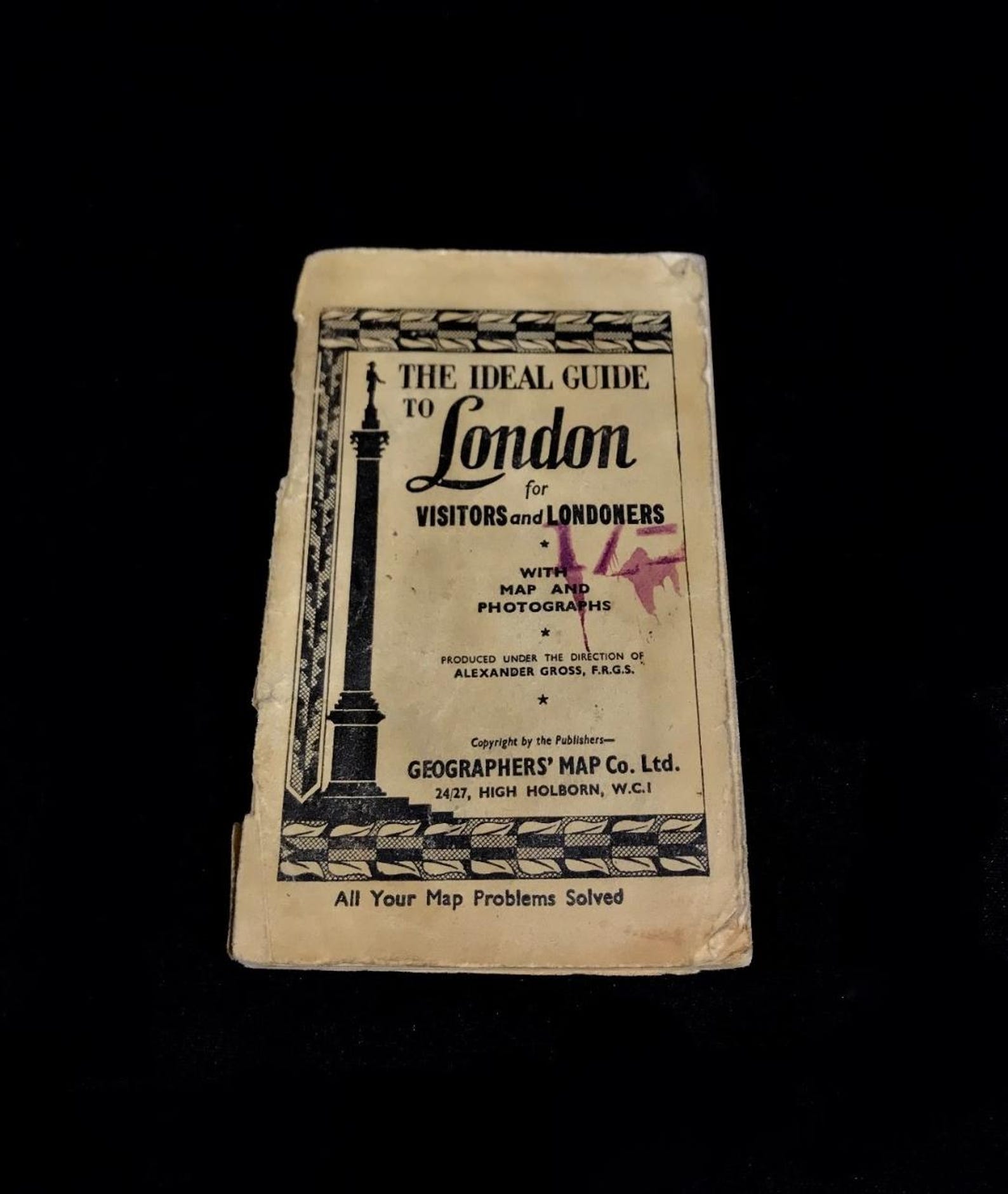 Alexander Gross - the Ideal Guide to London Map Book 1943 / Home Office ...