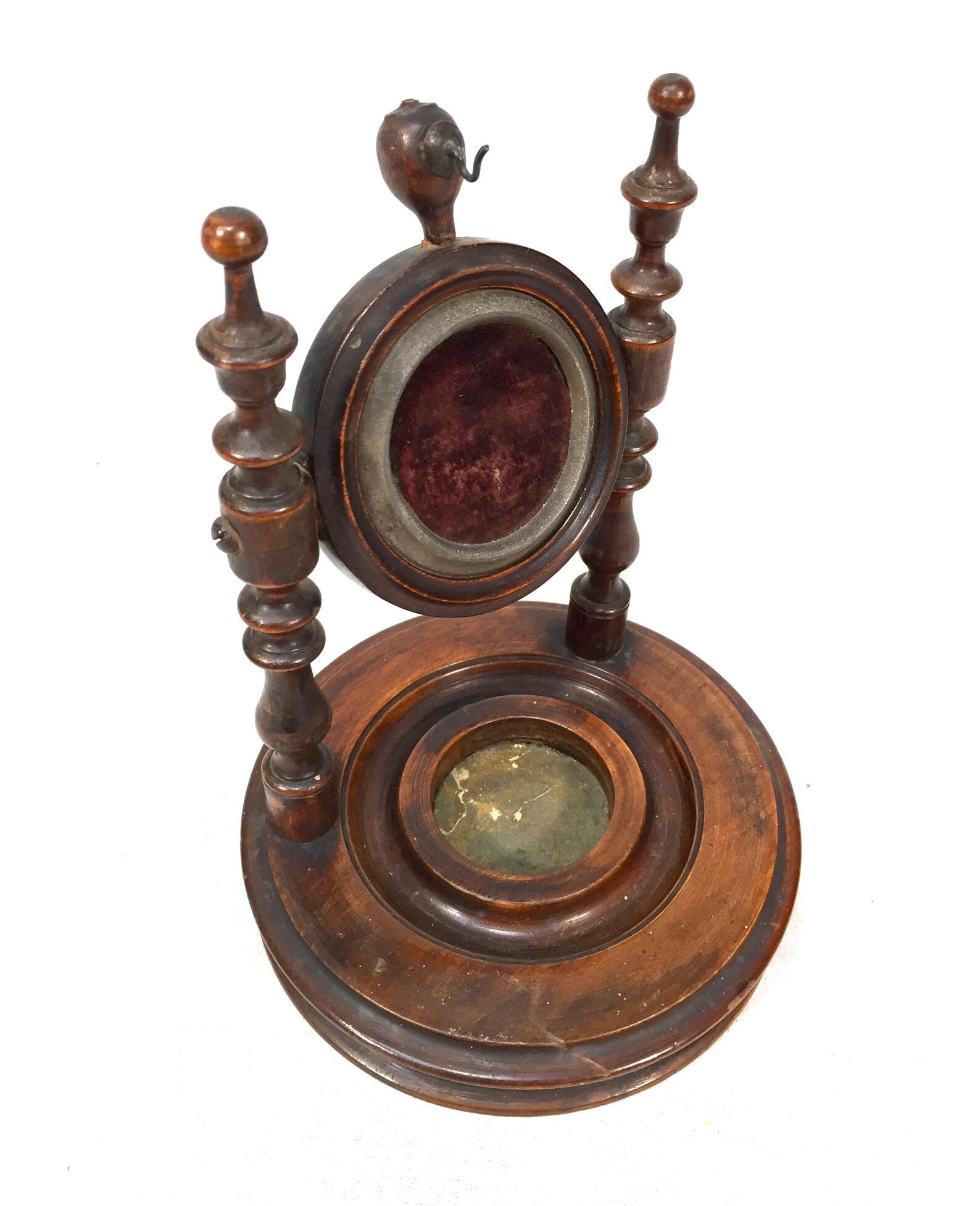 Victorian Wooden Mahogany Pocket Fob Watch Stand C.1850 / Antique ...