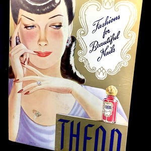 Antique Advertising - Vintage 1970 Theon Nail Varnish Shop Display ...