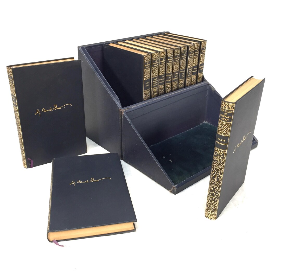 Antique 12 Volume Boxed Set of the Plays of Bernard Shaw / London ...