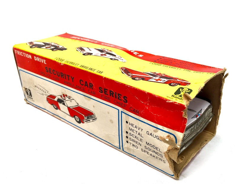 Vintage Toy - Bandai Tin Highway Patrol Car With Box / Made in Japan ...