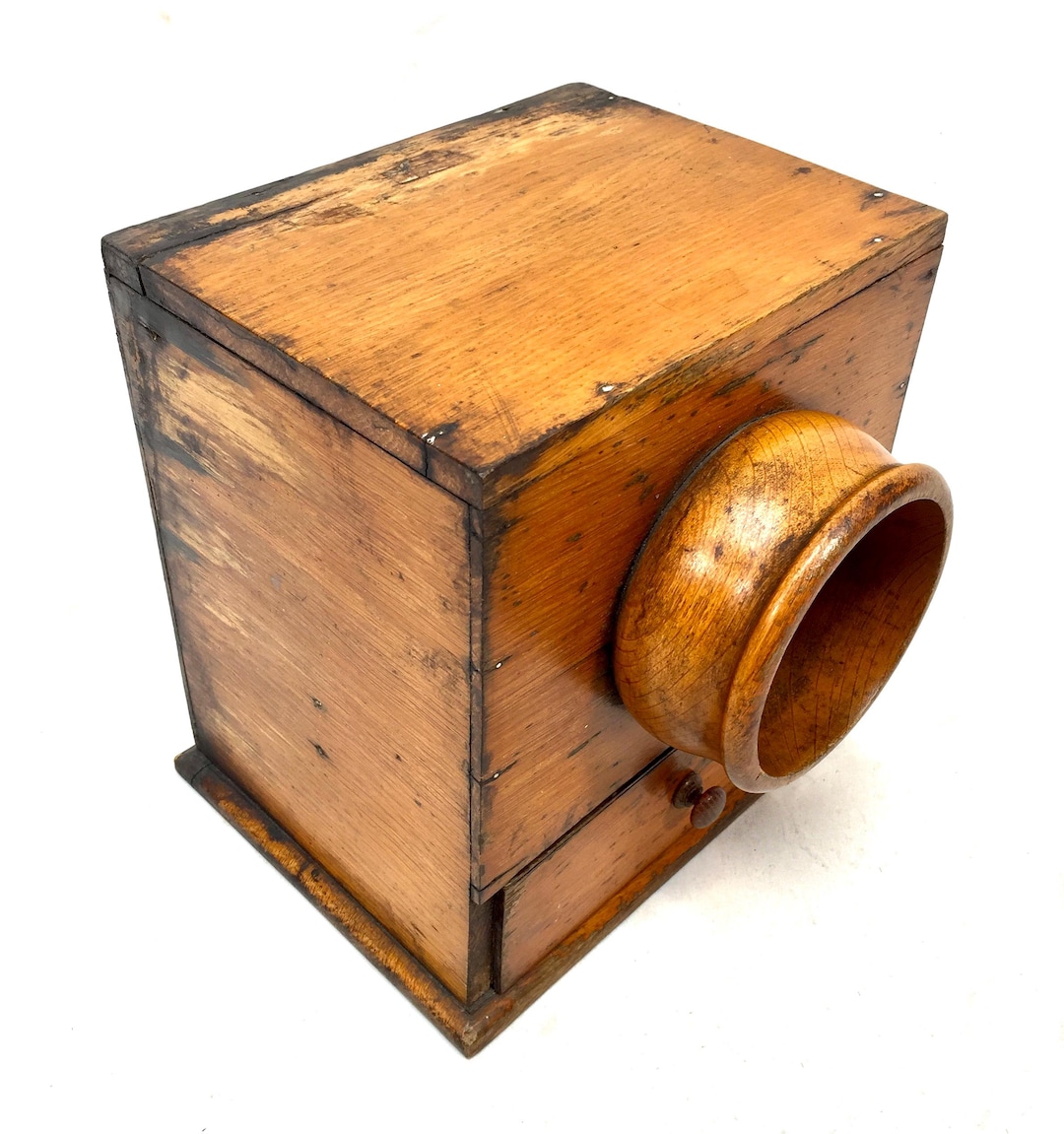 Antique 19th Century Victorian Wooden Secret Masonic Ballot Box ...