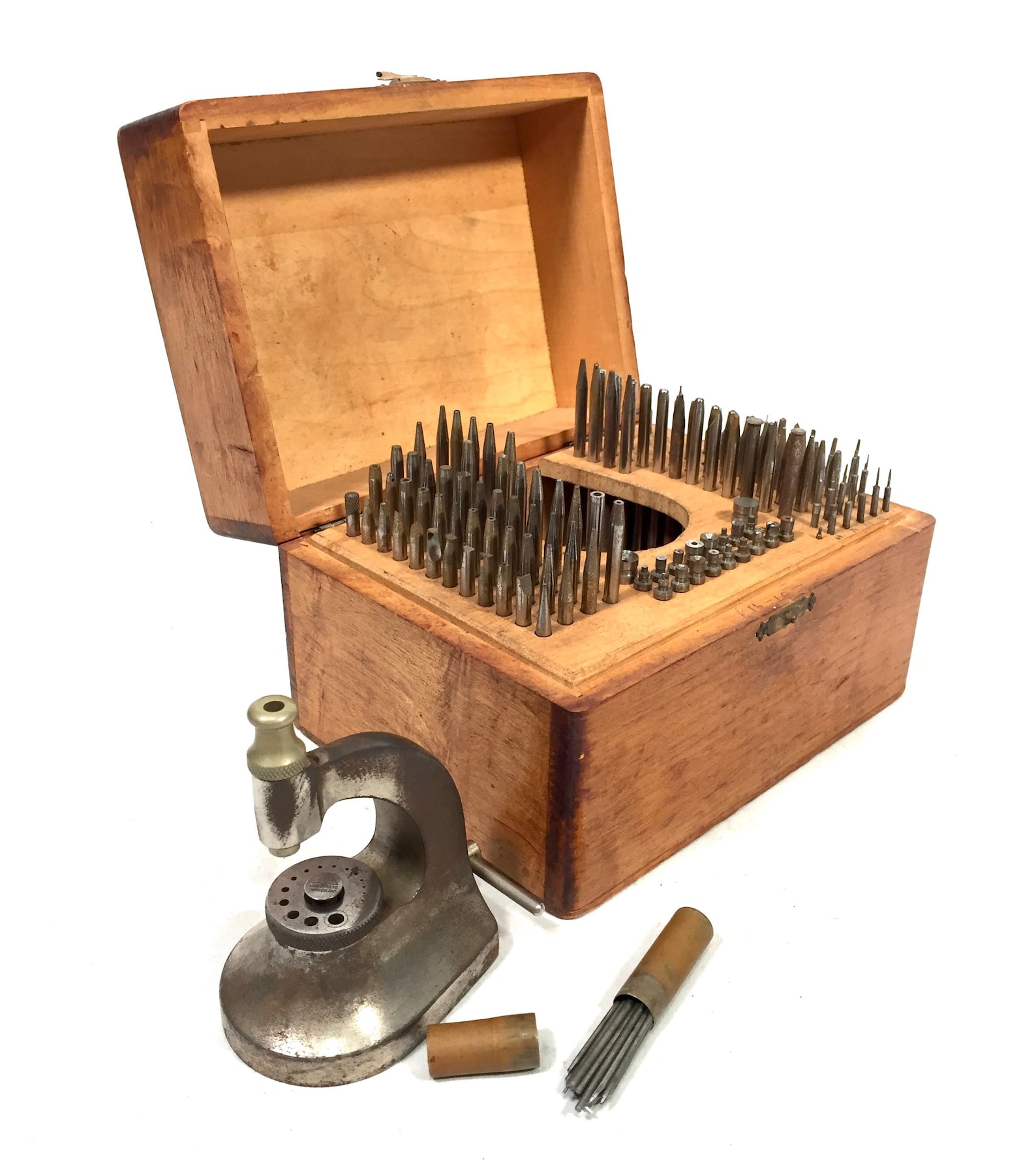 Vintage Watch Makers Staking Tool Kit / Set Boxed / Antique Horologist ...