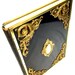 Antique 19th Century Lacquered Blotter Notepad With Brass Decorative ...