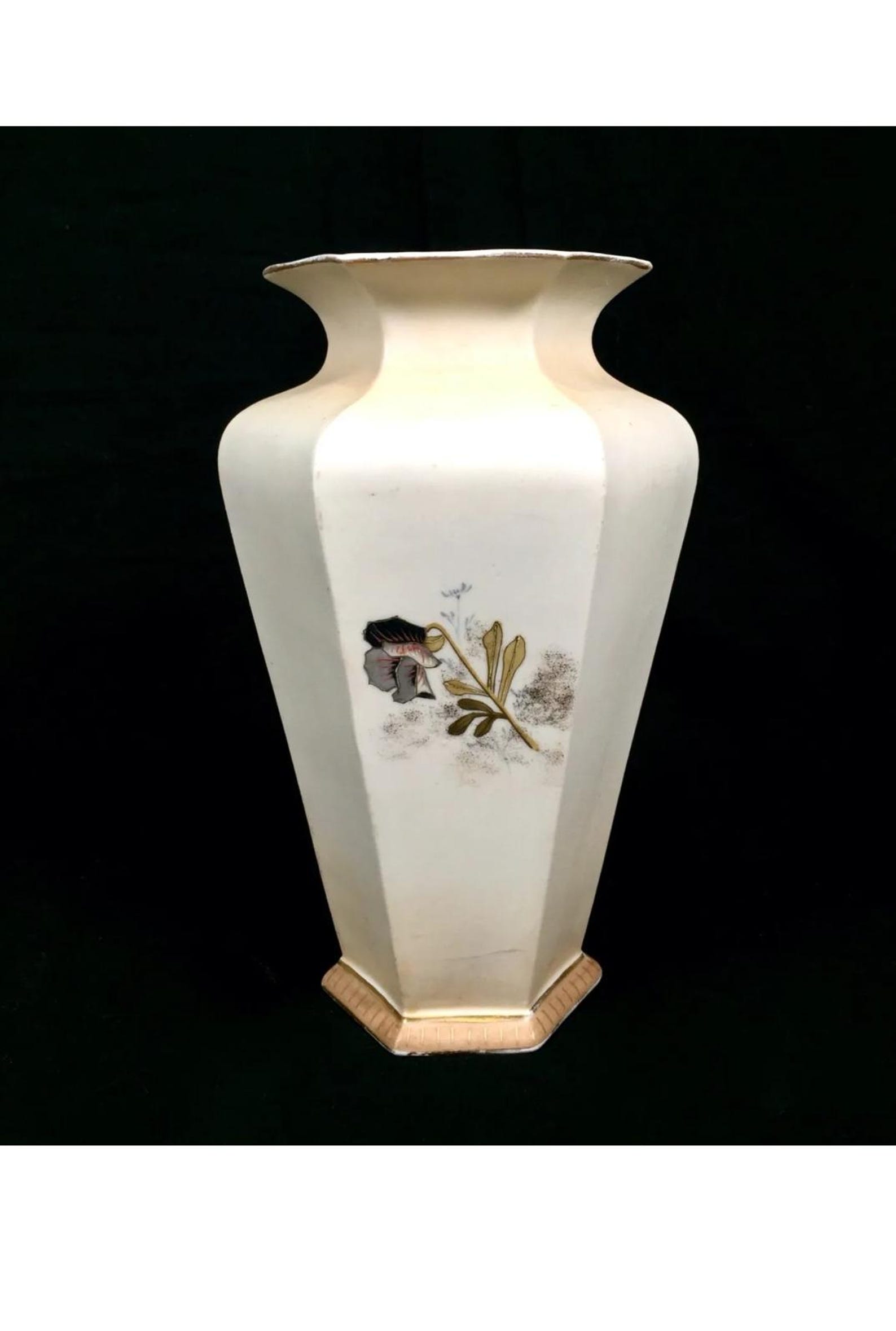 Pair of Antique Robert Hanke Vases Austrian Art / Floral Decoration / C ...