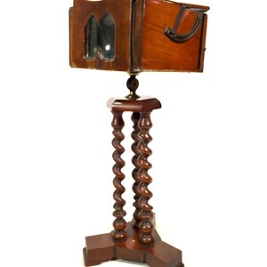Antique Victorian 19th Century Tabletop Cosmorama Pattern Stereoscope C ...