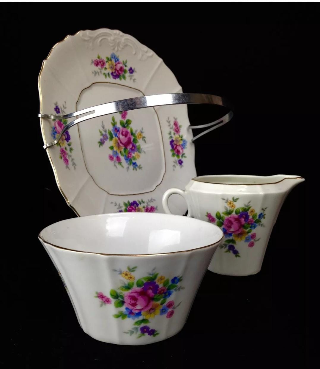 Czech Slovakia Tea Set / Afternoon Tea / Vintage / Floral / for 4 ...