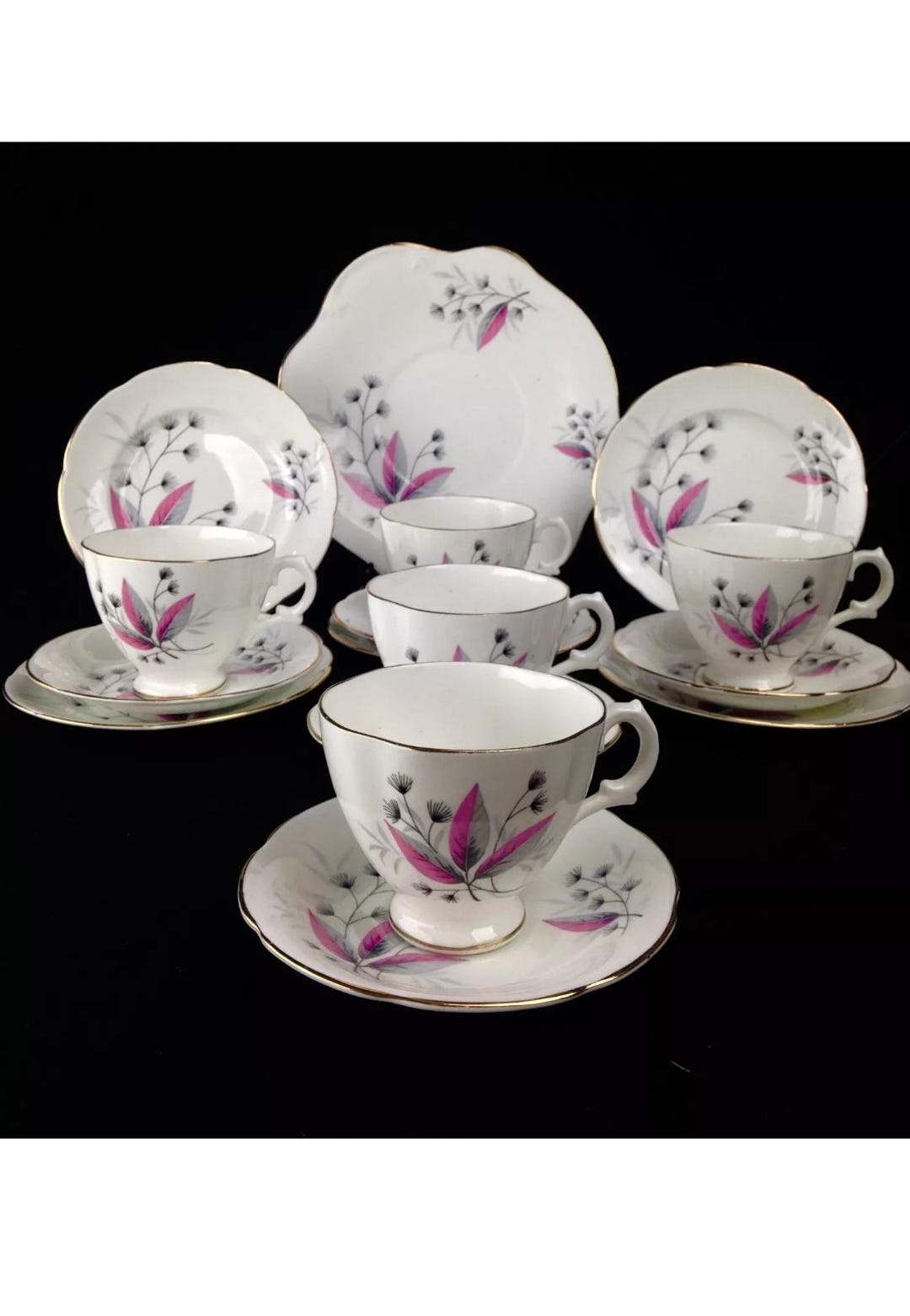 Royal Stuart Vintage Tea Set / Afternoon Tea / Pink and White Floral ...