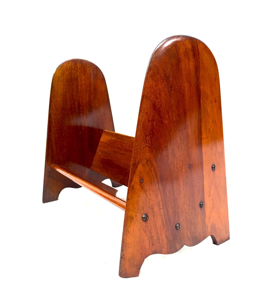 Antique Wooden Propeller Shaped Tabletop Book Display Stand Rack ...