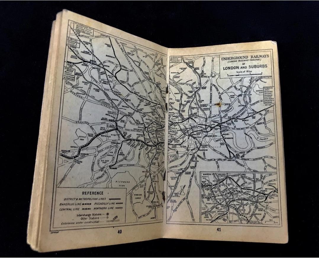 Alexander Gross - the Ideal Guide to London Map Book 1943 / Home Office ...