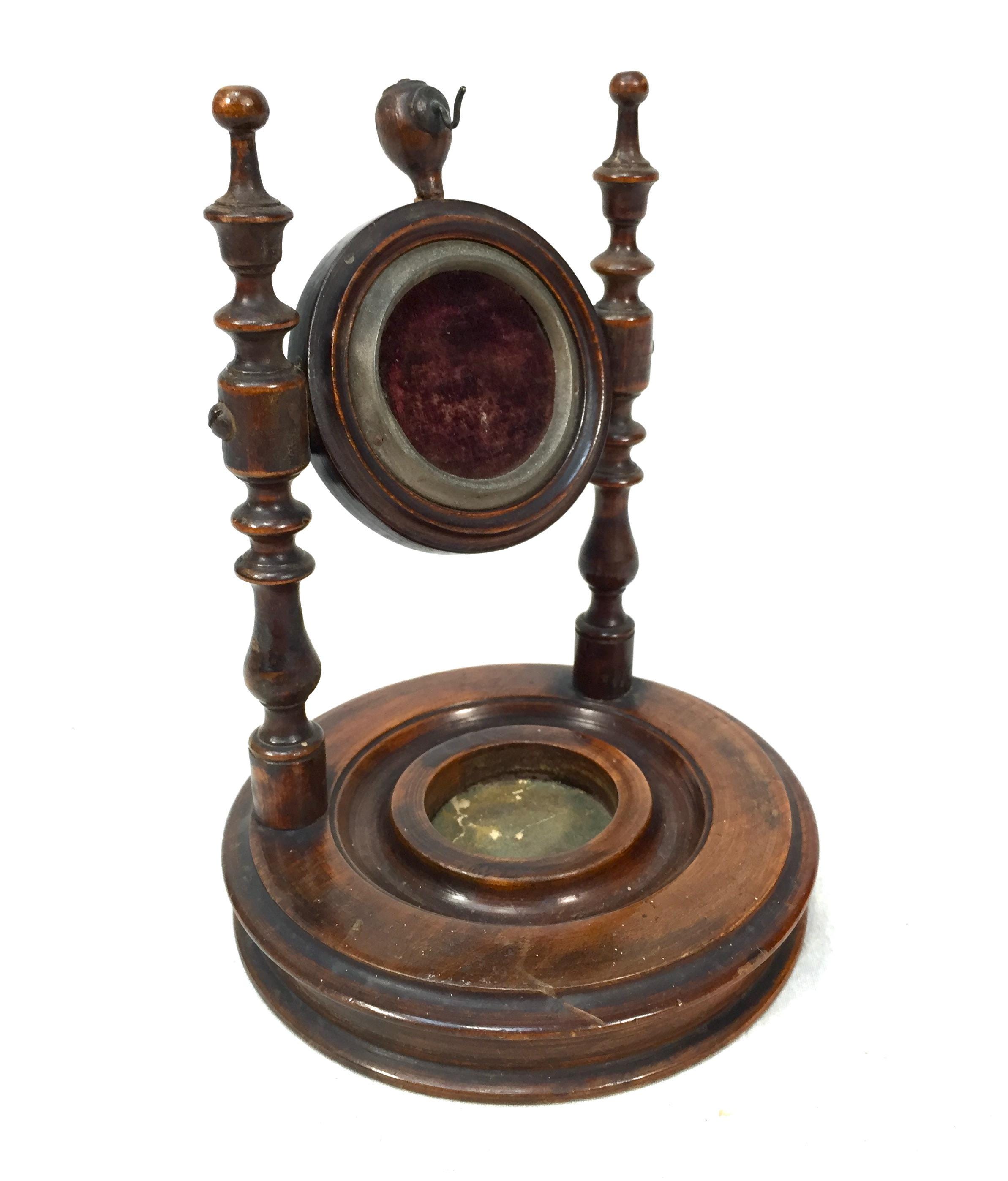 Victorian Wooden Mahogany Pocket Fob Watch Stand C.1850 / Antique ...