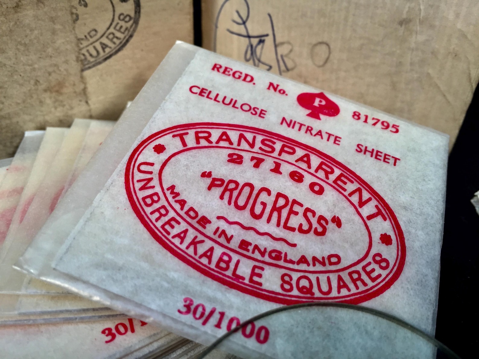 Antique Watch Repair Parts - Transparent Unbreakable Squares Made by ...