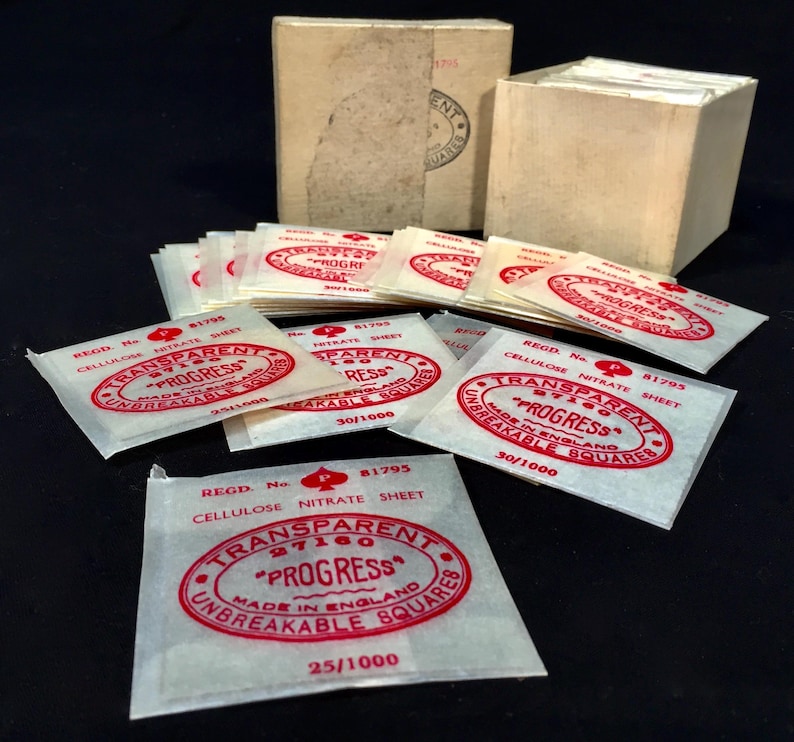 Antique Watch Repair Parts - Transparent Unbreakable Squares Made by ...