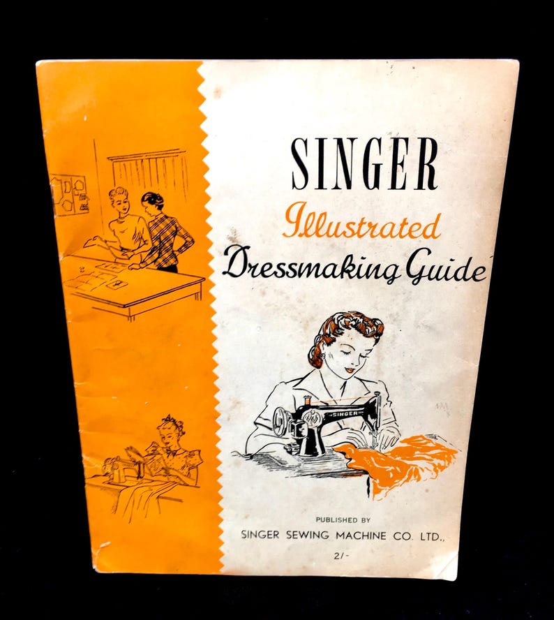 Pair of Singer Sewing Machine Books - Dressmaking Guide & Reference ...