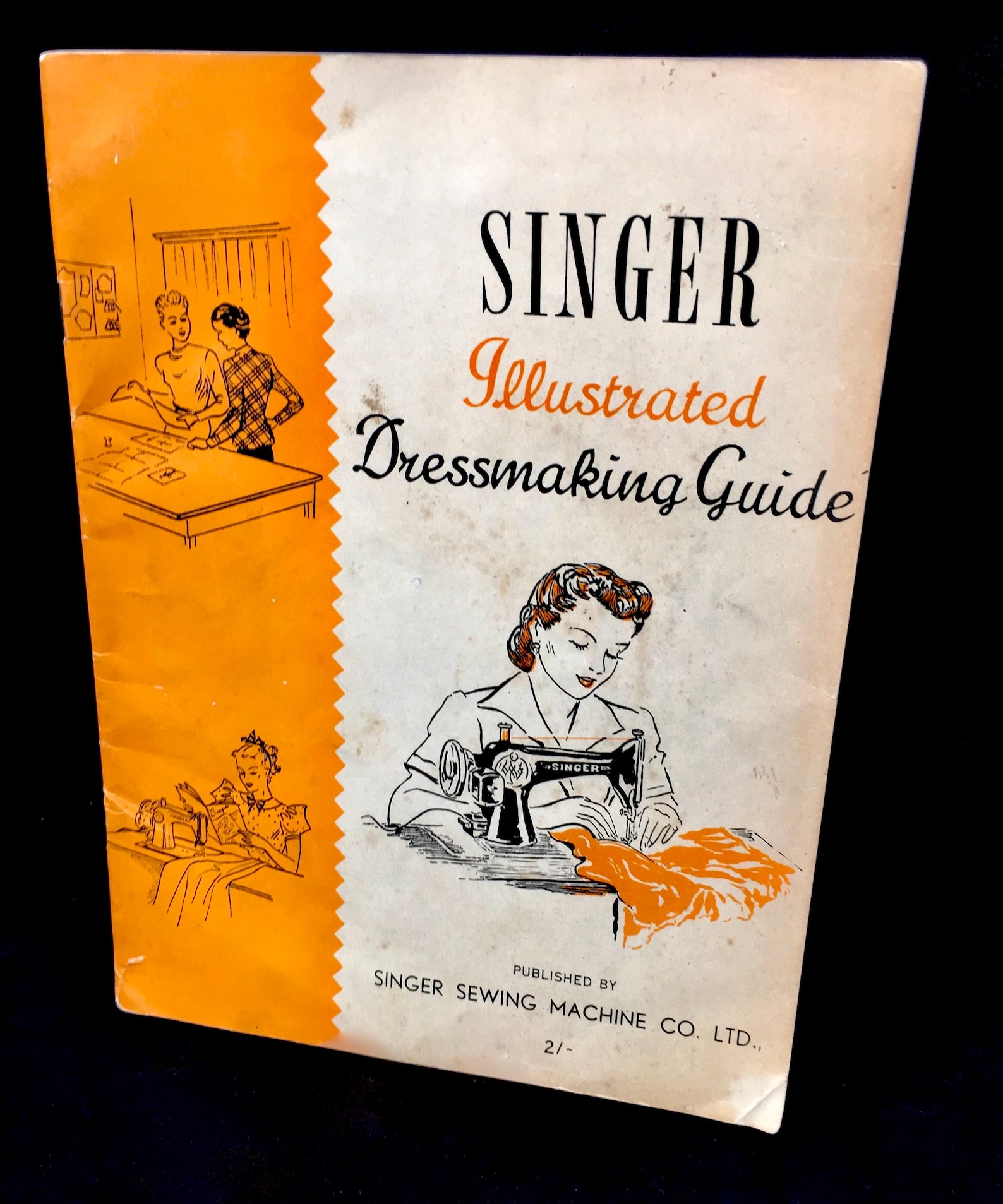 Pair of Singer Sewing Machine Books - Dressmaking Guide & Reference ...