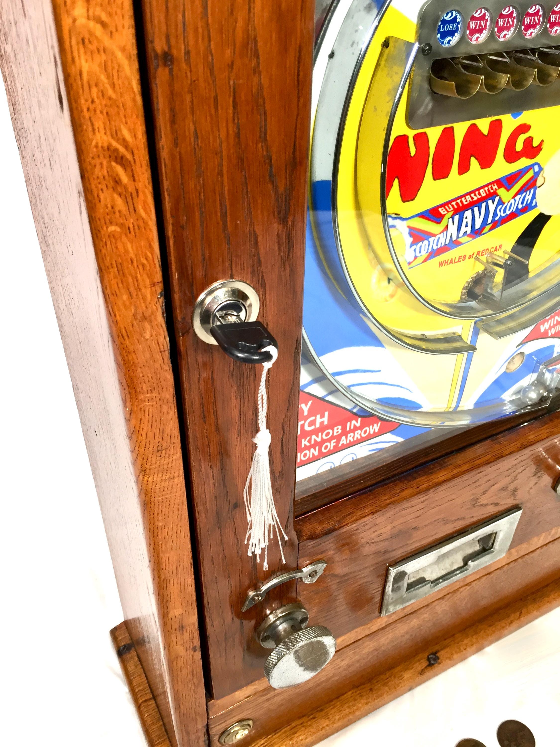 Antique 1960s Oliver Whales Win a Navy Scotch Arcade Coin Operated ...