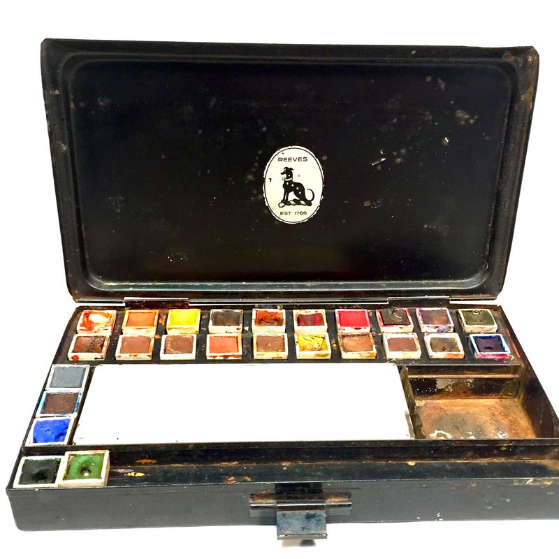 Watercolor Tin Box - Etsy