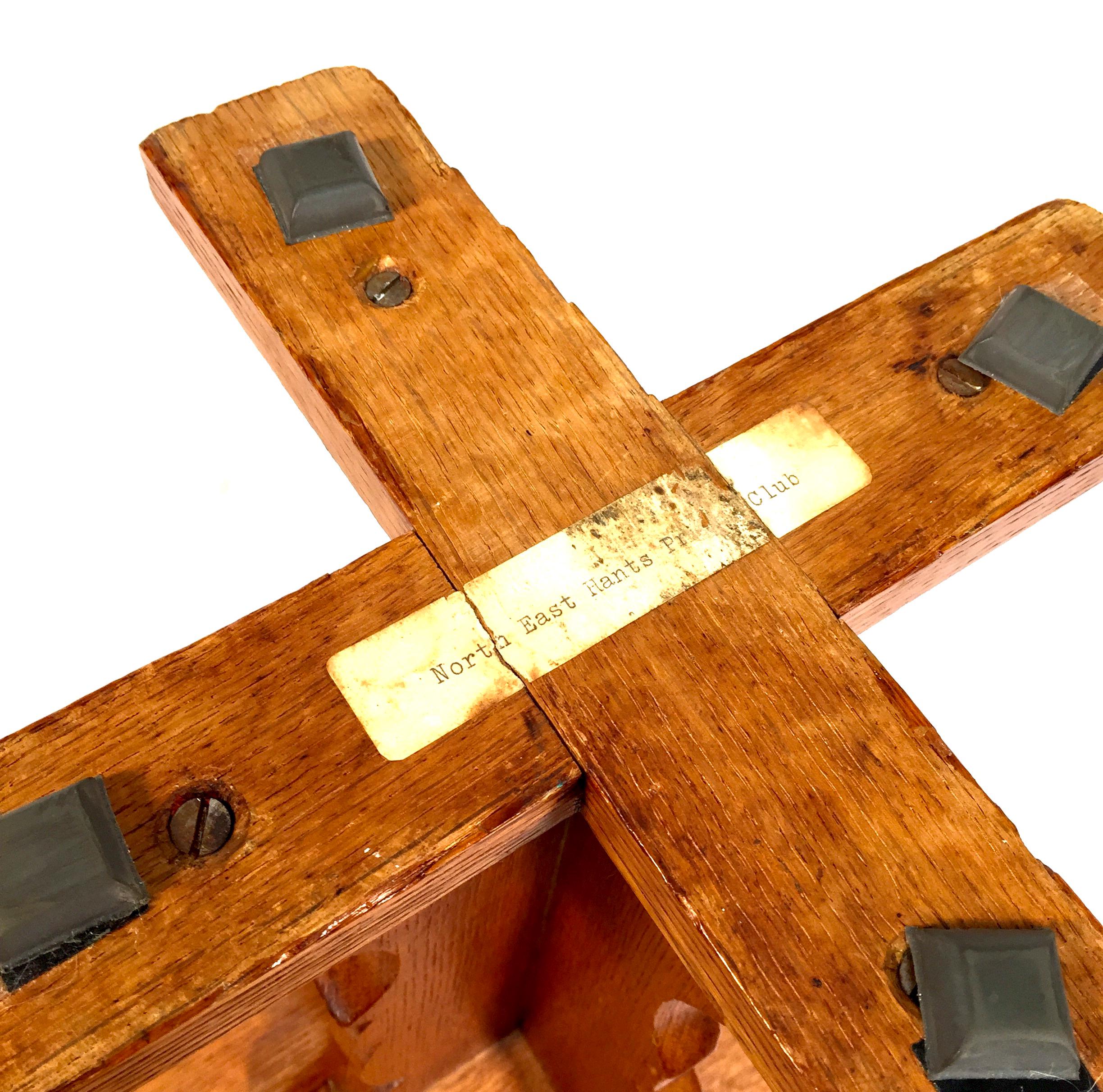 Antique Wooden Oak Tabletop Book Stand / Lectern / Cook Book Holder ...