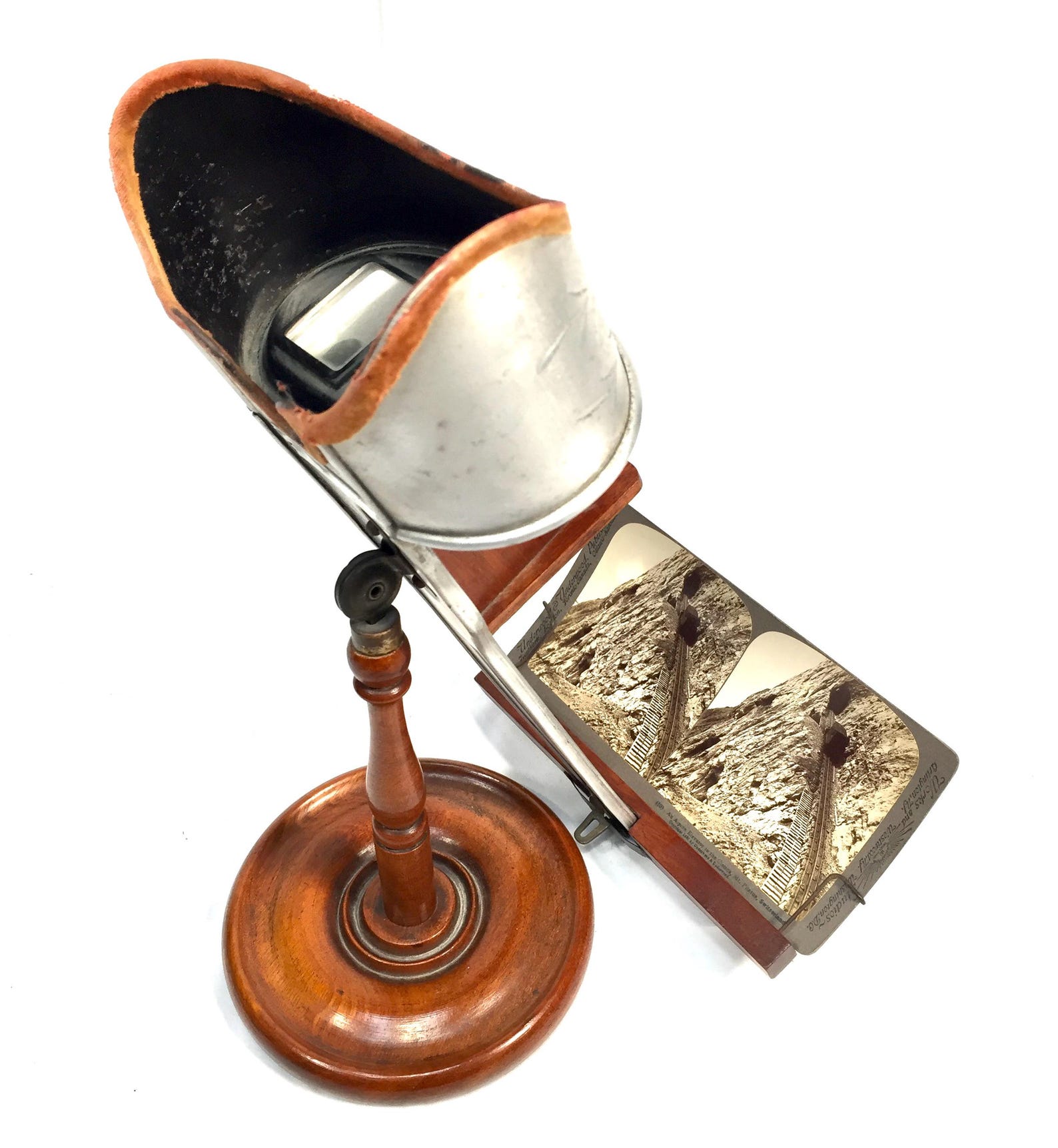 Antique Early 20th Century Tabletop Stand Mounted Stereo Viewer ...