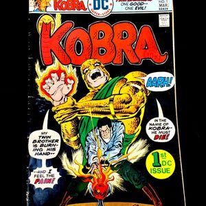DC Comics Kobra #1 Classic Cover 1976 / First Issue / Vintage - Etsy