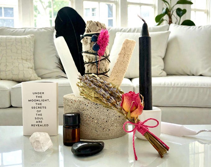 Moon Deluxe Ritual Kit, Intention Setting, Lunar Energy, Spiritual Self ...