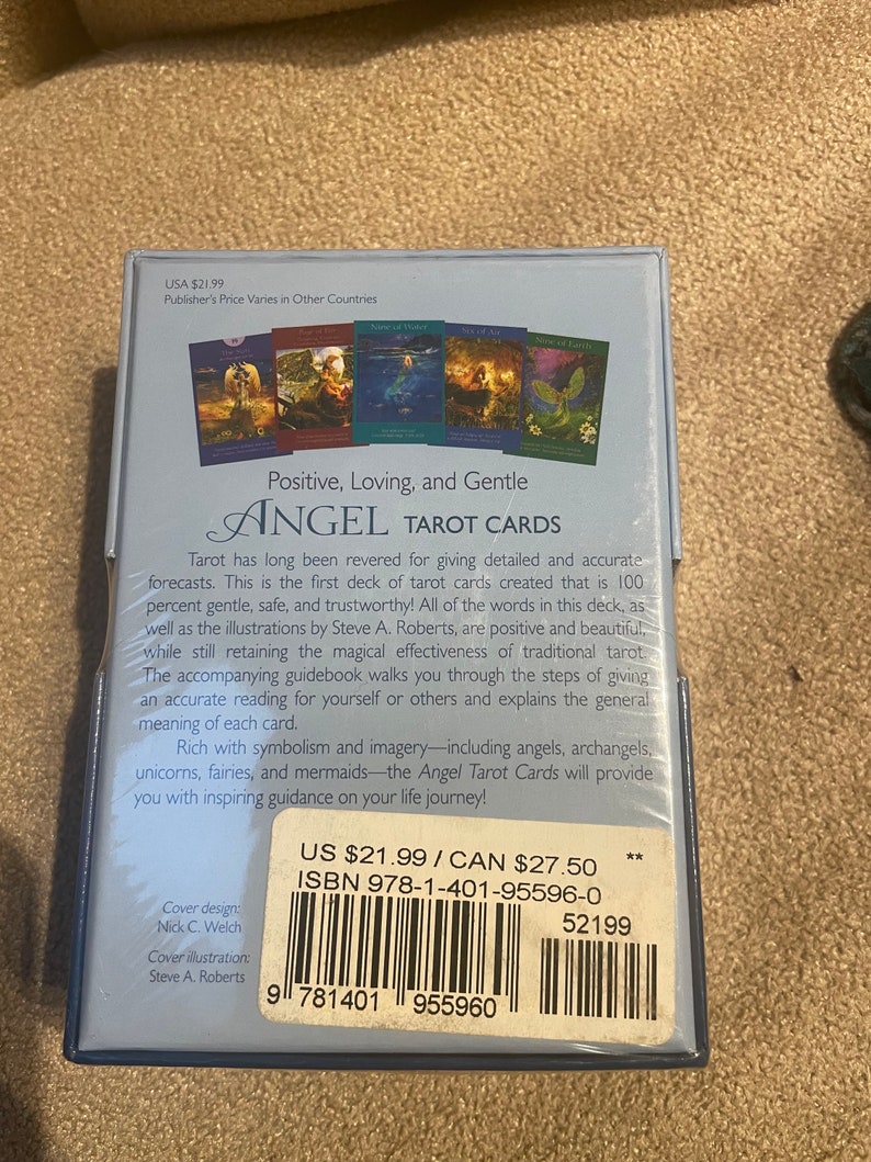 Doreen Virtue Based, Radleigh Valentine - Angel Tarot Card Deck -78 ...