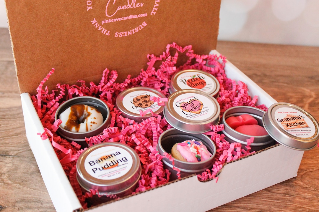 Gift Box - Six Tins | Foodie Wax Melt Gift Box - Choose Your Scents ...