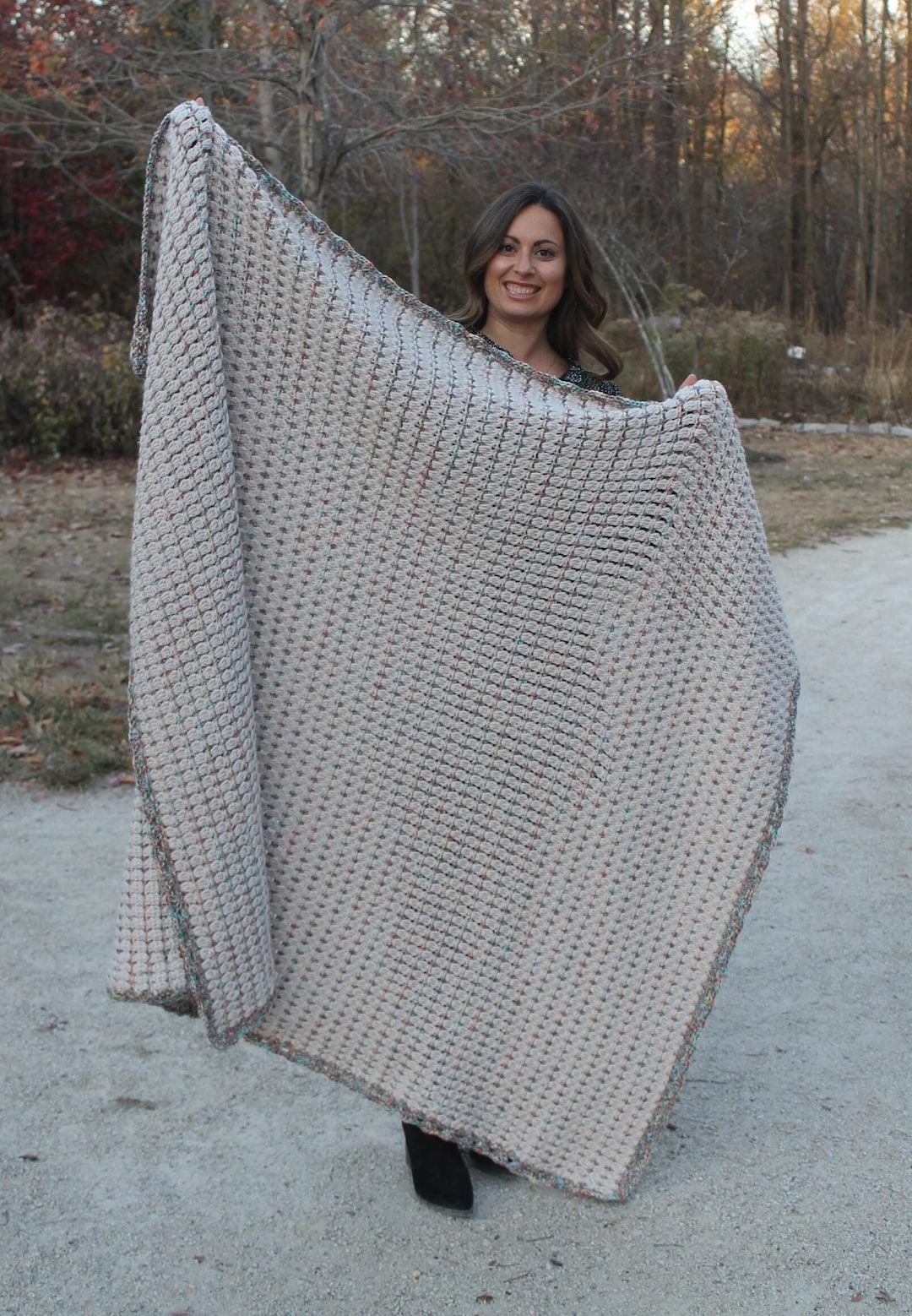 Easy Meadow Blanket - Beginner/advanced Beginner Crochet Pattern - Etsy