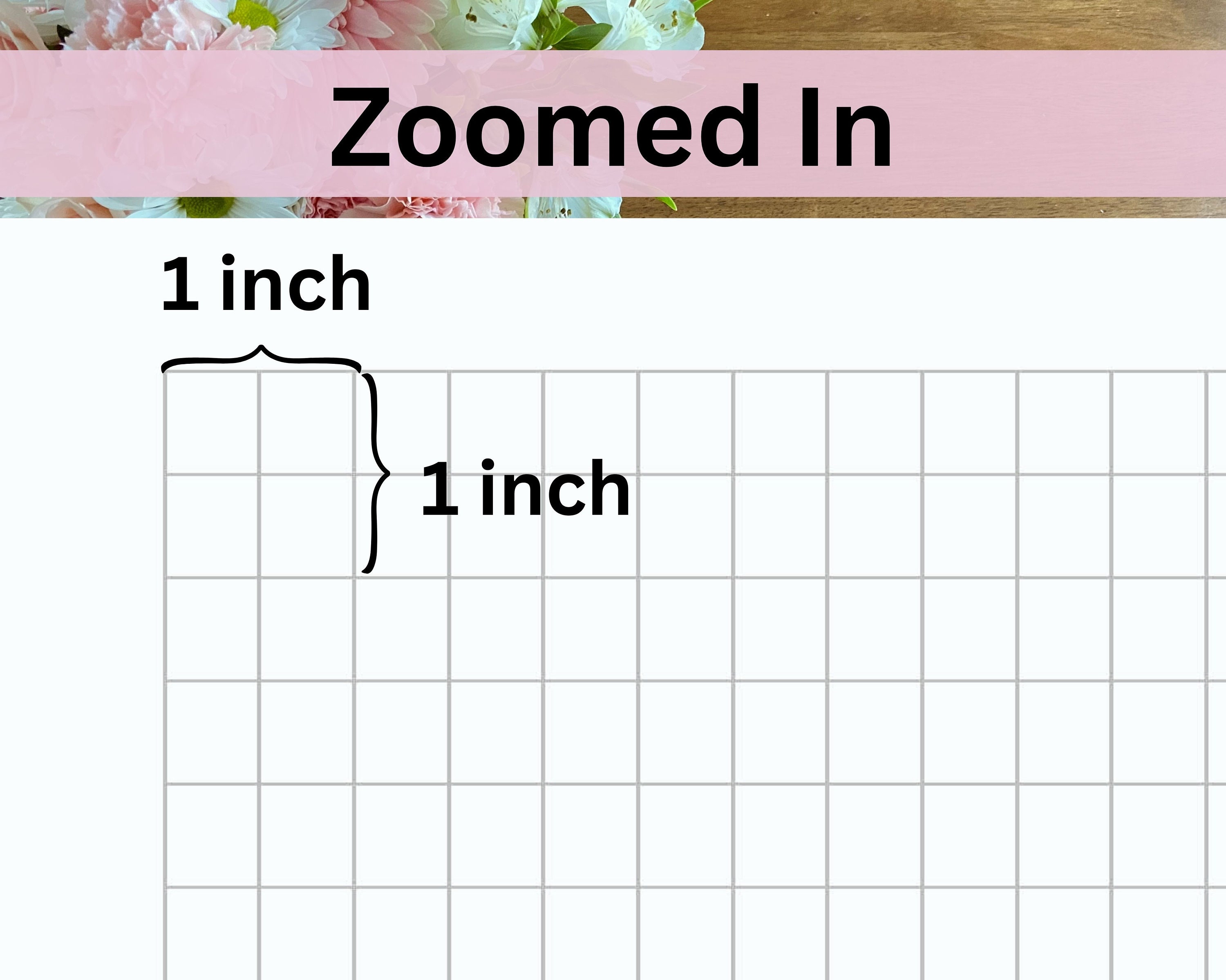 Printable Half Inch (.50 Inch) Graph Paper, Two Squares per Inch, 2x2 ...