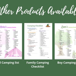 Printable Camping Planner, RV Travel Planner, Camping Trip Planner ...