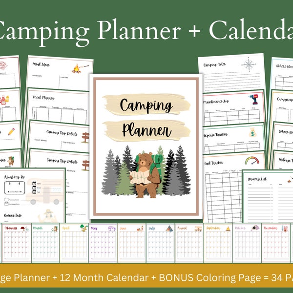 Rv Travel Planner - Etsy