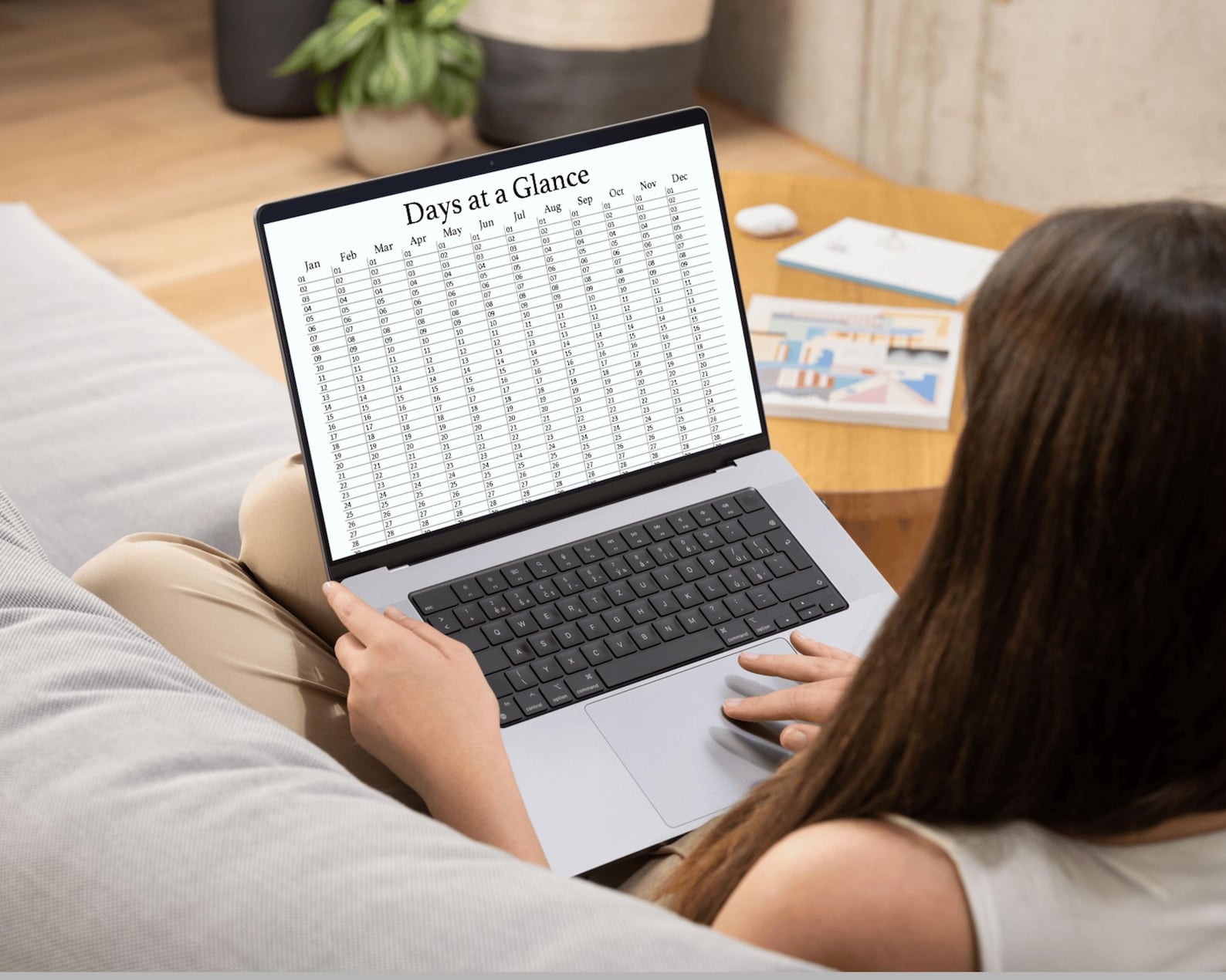 Printable Days at a Glance, 365 Day Calendar, Year at a Glance ...