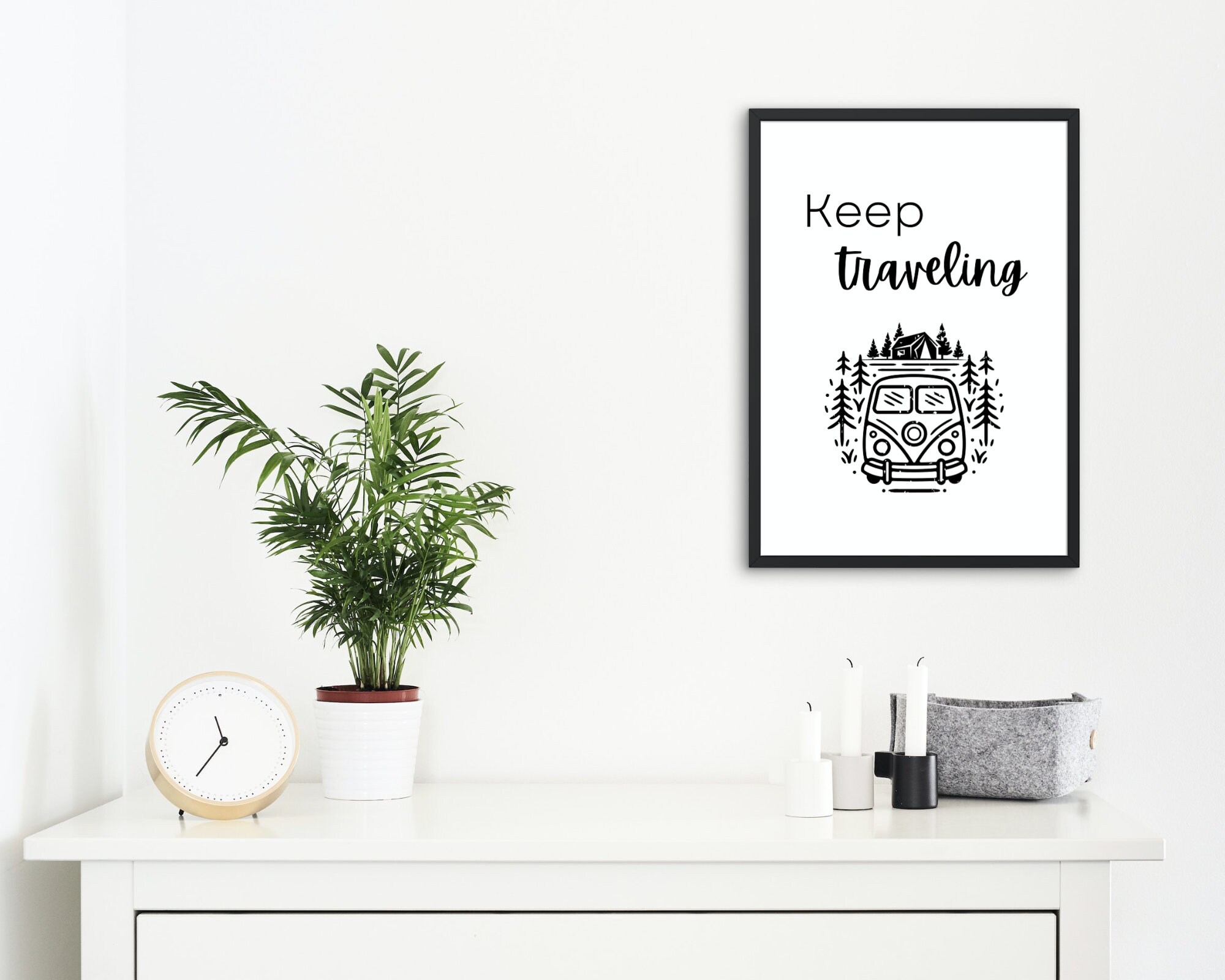 Printable Camping Wall Art, Gallery Wall Set, Camper Decor, Outdoor ...