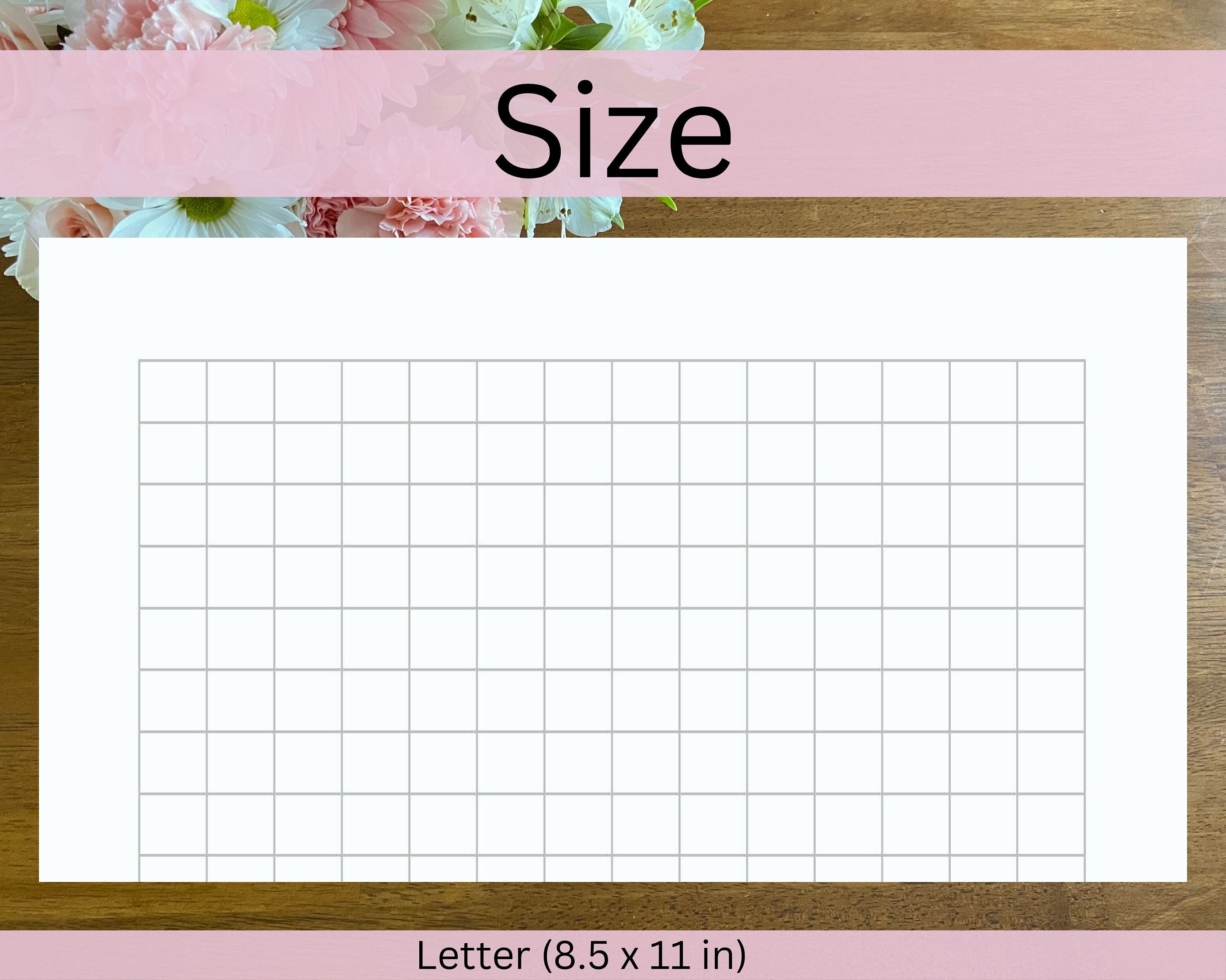 Printable Half Inch (.50 Inch) Graph Paper, Two Squares per Inch, 2x2 ...