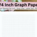 Printable Graph Template Paper, Printable Graph Paper Quarter Inch .25 ...