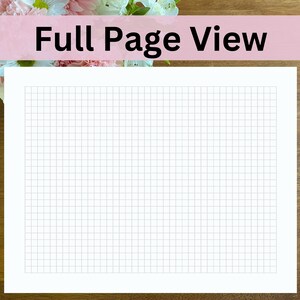 Printable Graph Template Paper, Printable Graph Paper Quarter Inch (.25 ...