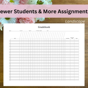 Printable Grade Book, Gradebook, Teacher Grade Tracker, Digital ...
