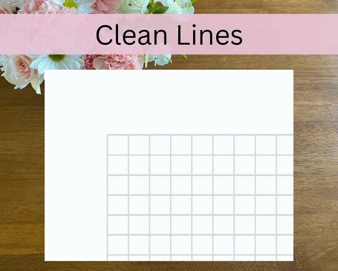 Printable Graph Template Paper, Printable Graph Paper Quarter Inch (.25 ...