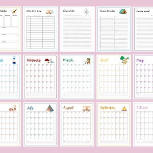 Camping Checklist Bundle, RV Travel Prep, Packing List, and Family Camp ...