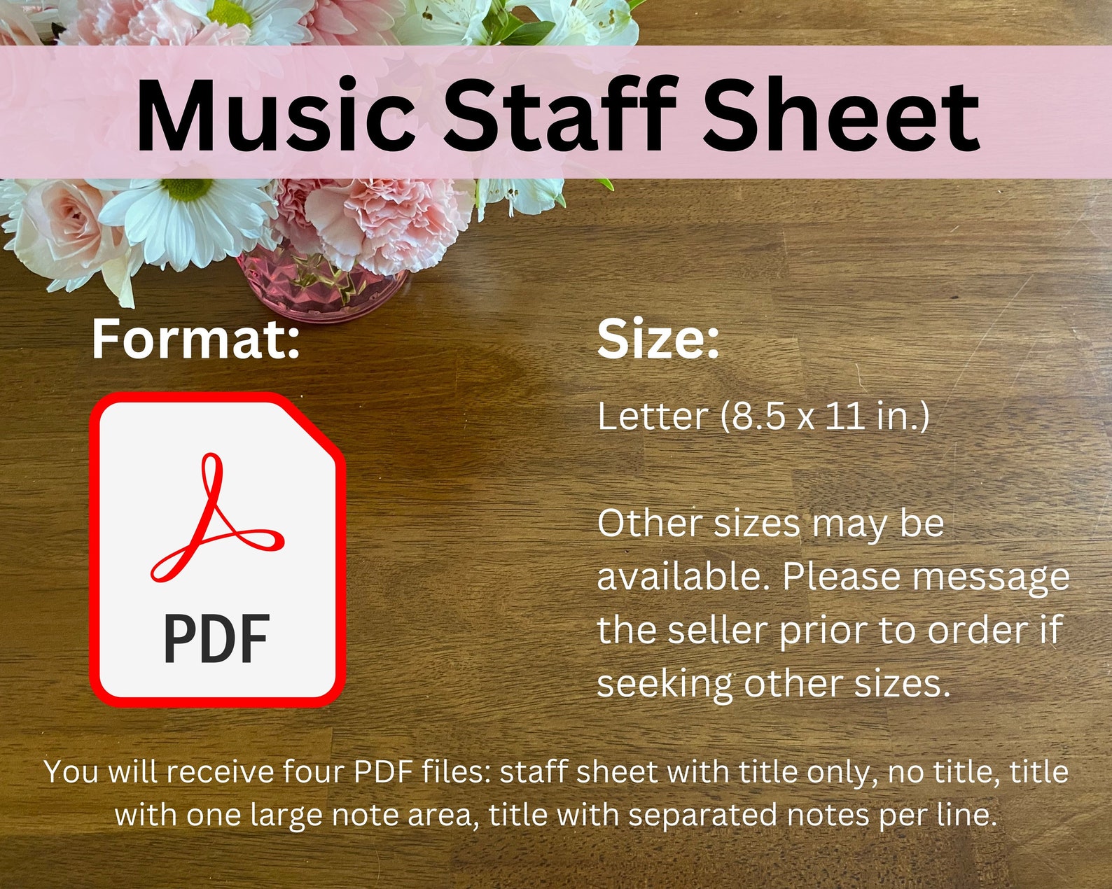 Printable Music Staff Sheet, Blank Music Paper, Manuscript Sheet ...