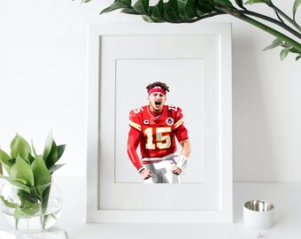 Patrick Mahomes Art | Etsy