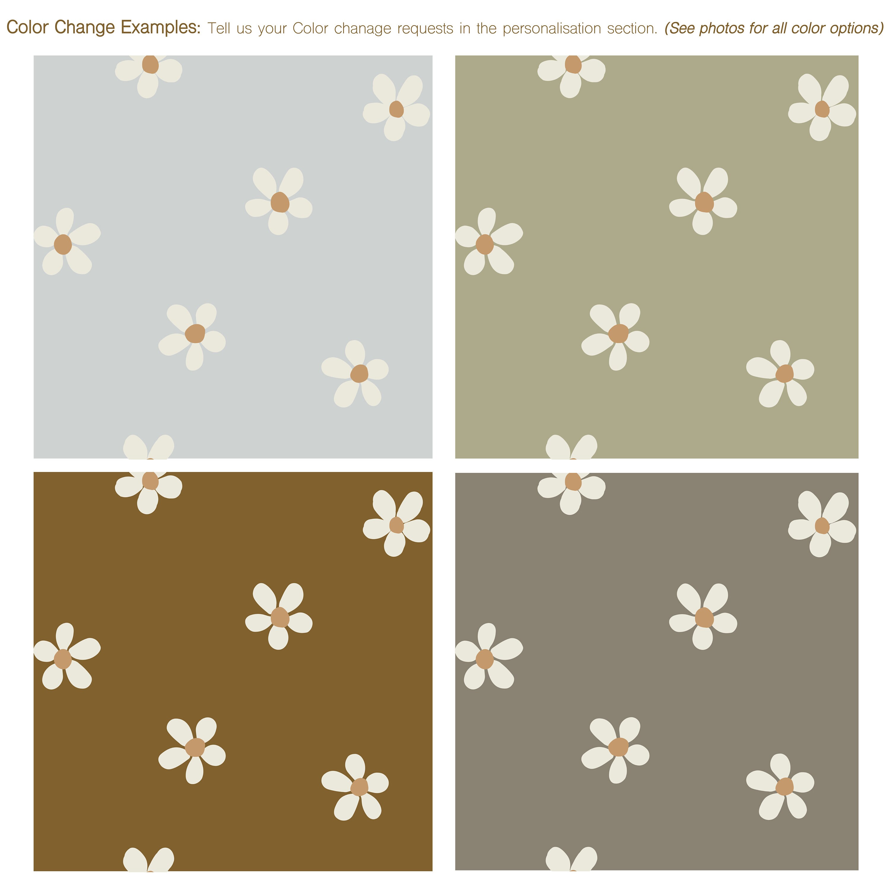 Neutral Boho Daisy Wallpaper, Neutral Boho, Daisy Wallpaper, Nursery ...