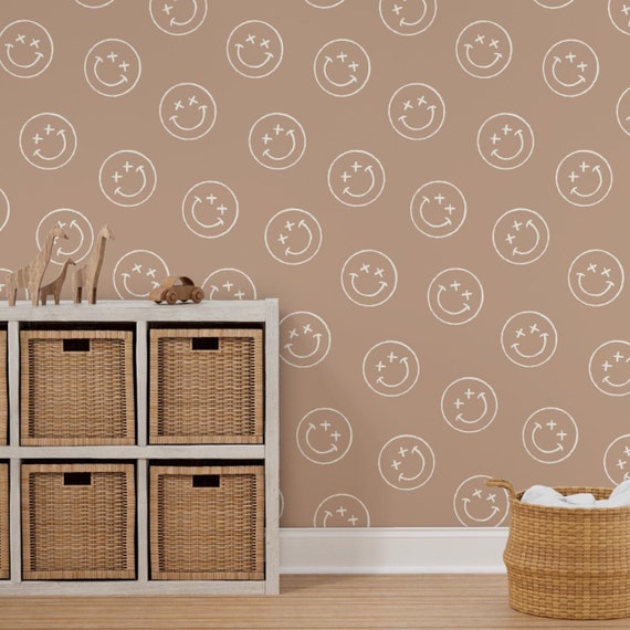 Neutral Smiley Face Wallpaper