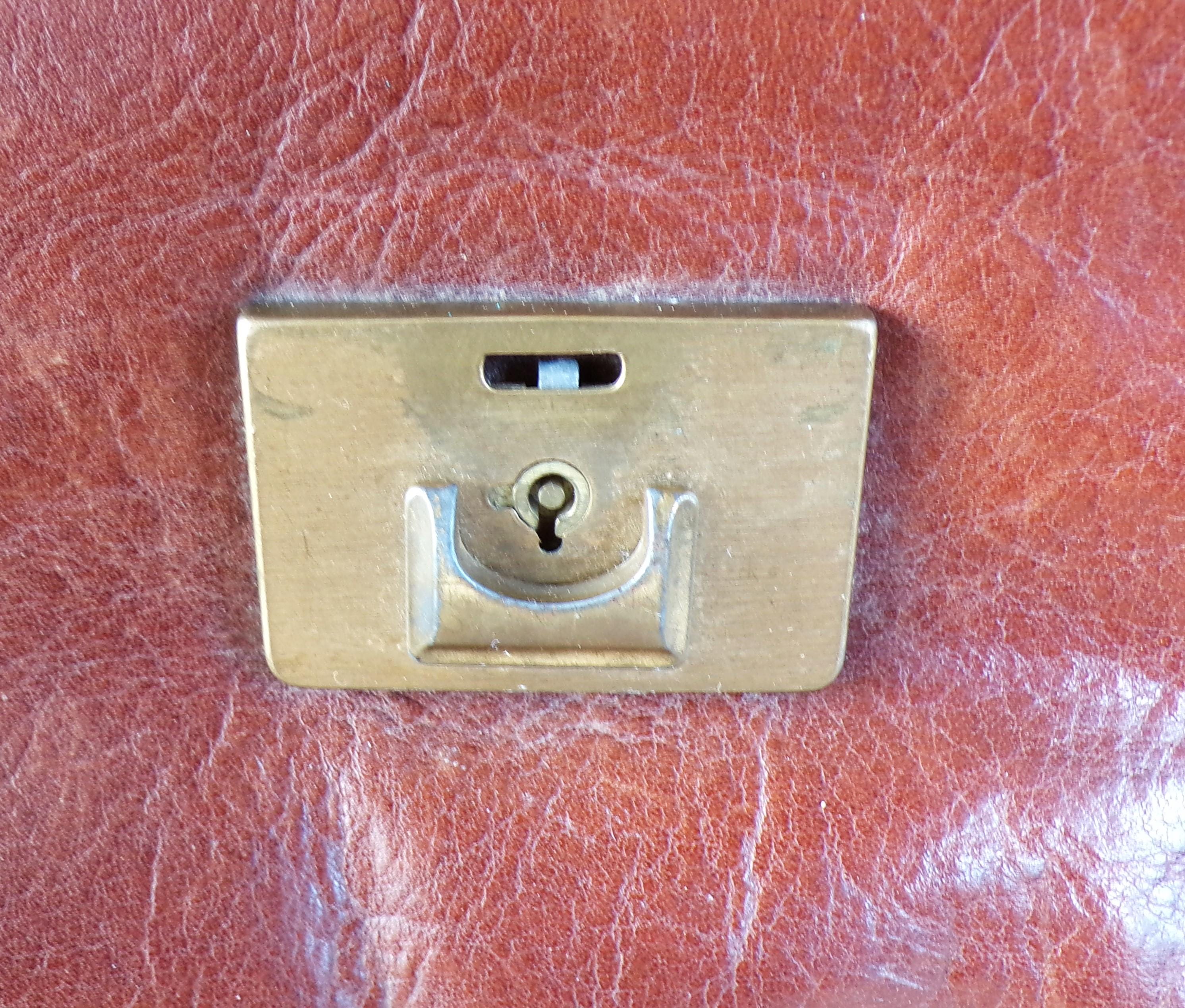 Mid 20th Century Leather Attache Case With Working Lock Nice Patina - Etsy