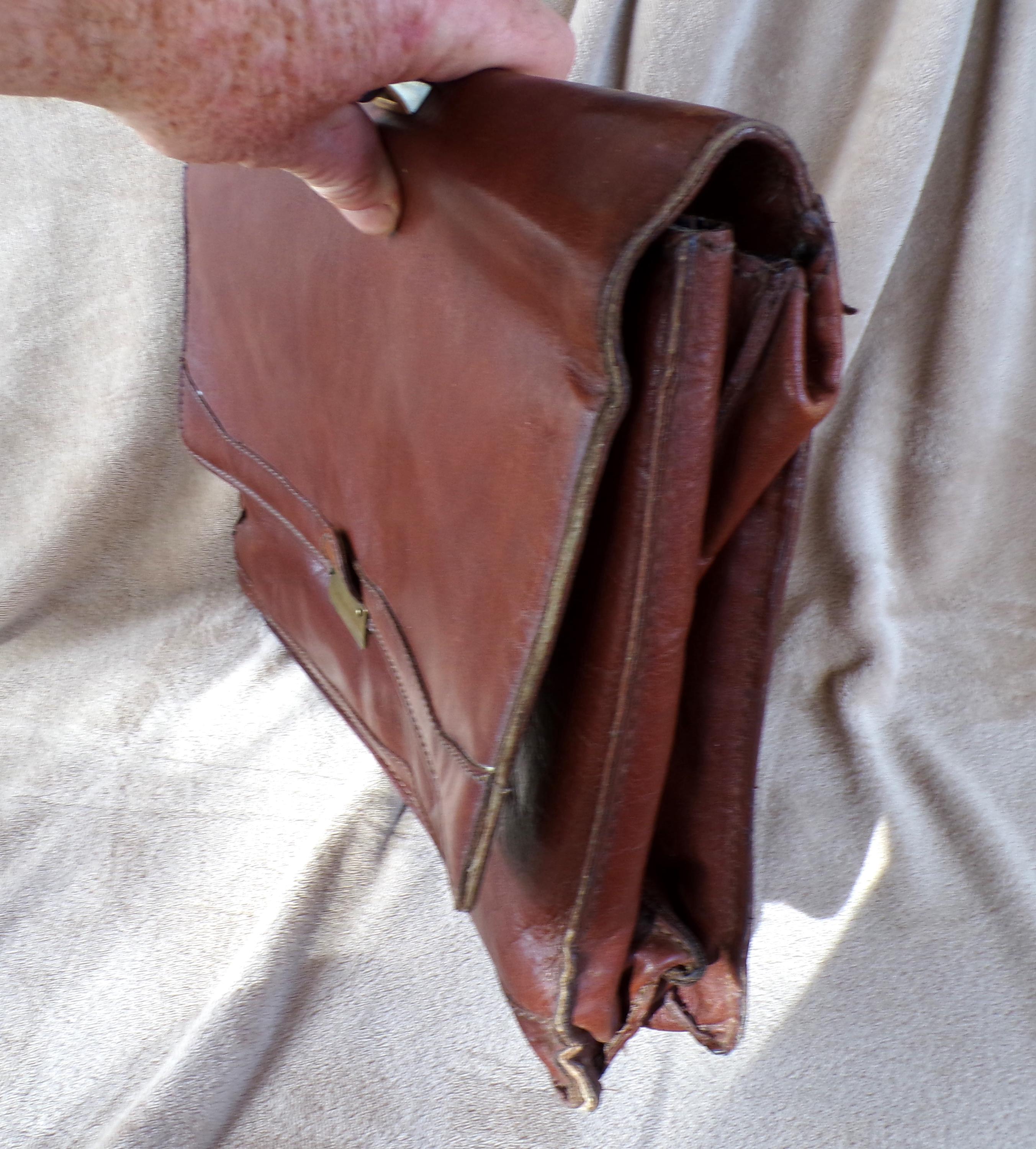 Mid 20th Century Leather Attache Case With Working Lock Nice Patina - Etsy