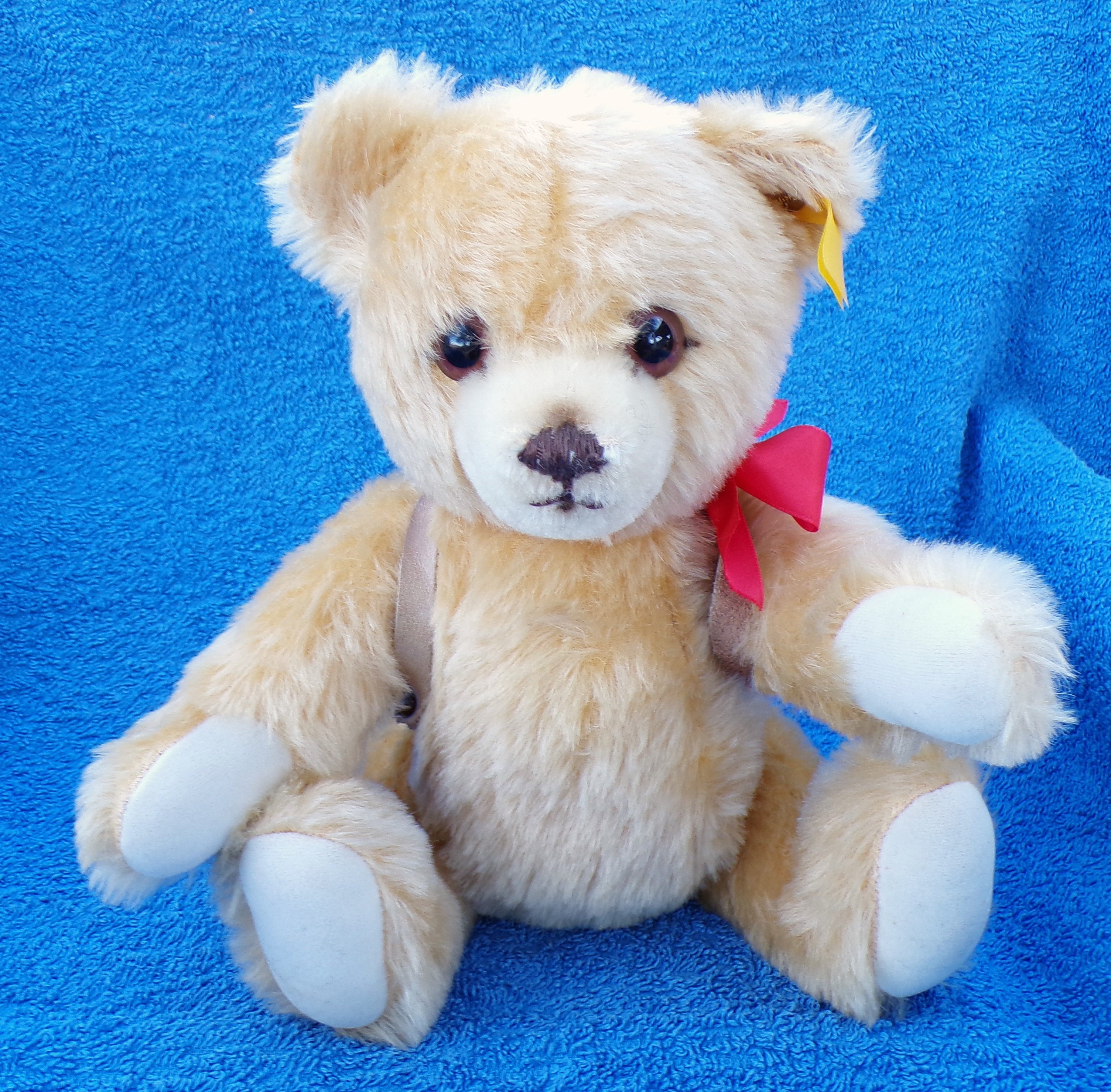 Vintage Original Steiff Jointed Teddy With Satchel - Etsy