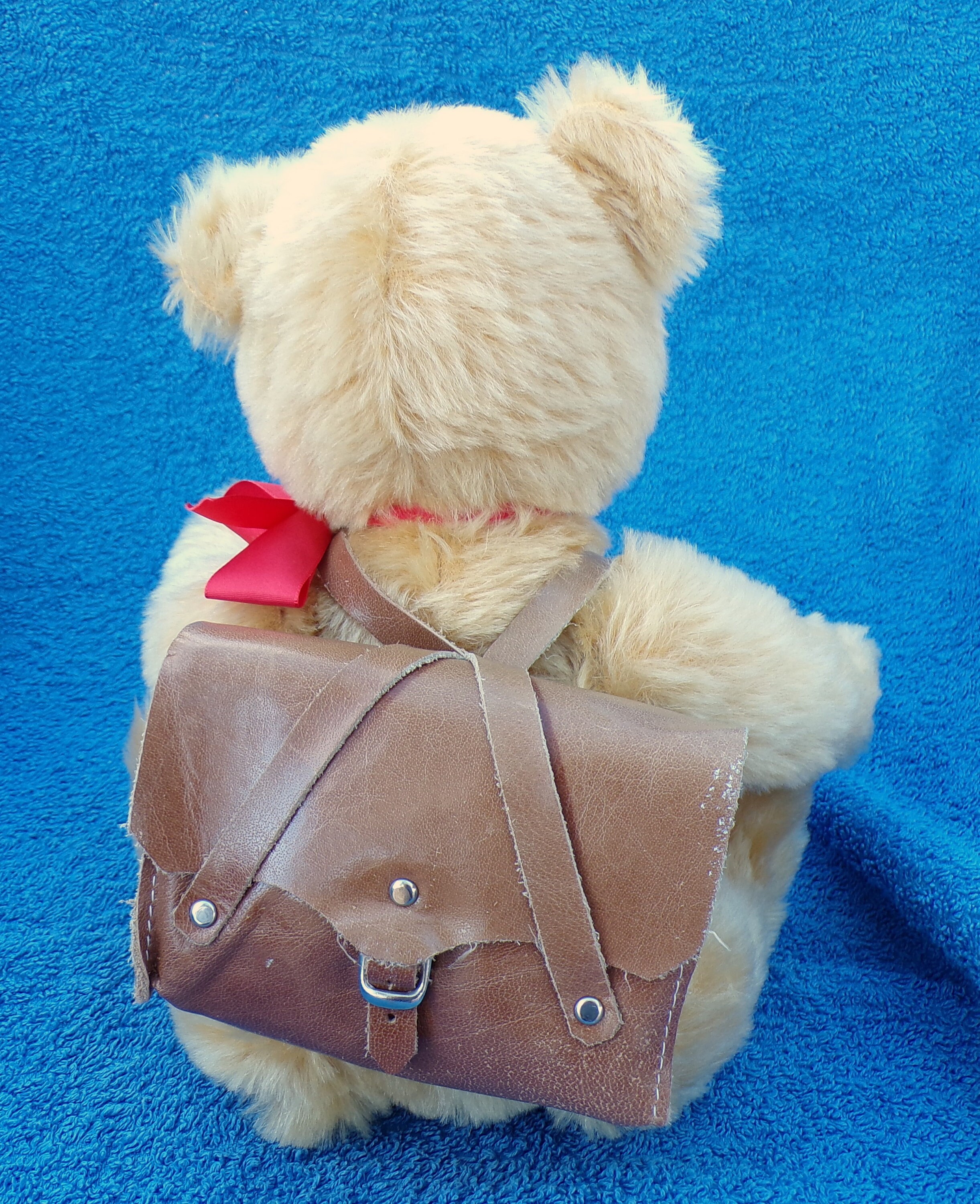 Vintage Original Steiff Jointed Teddy With Satchel - Etsy